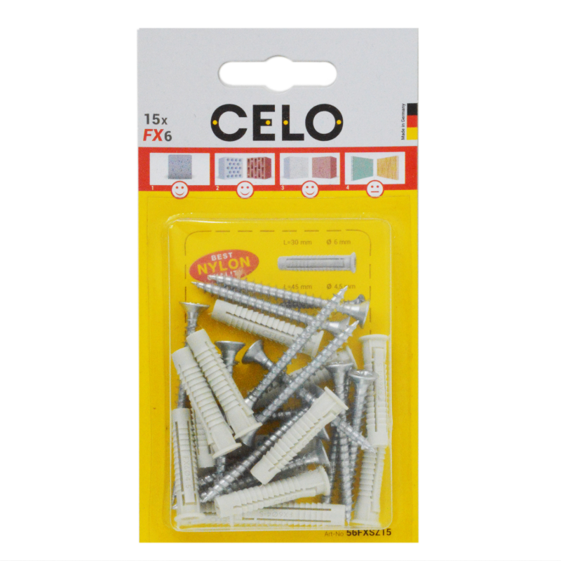 Dispozitive de fixare, dibluri și conexpanduri CELO