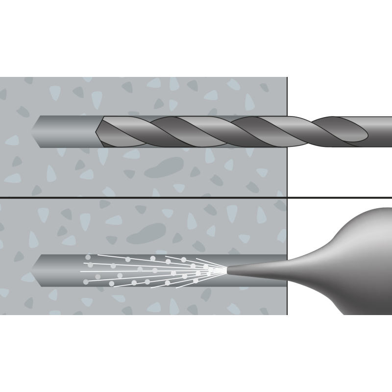 Surub autoforant beton BTSB cu cap hexagonal